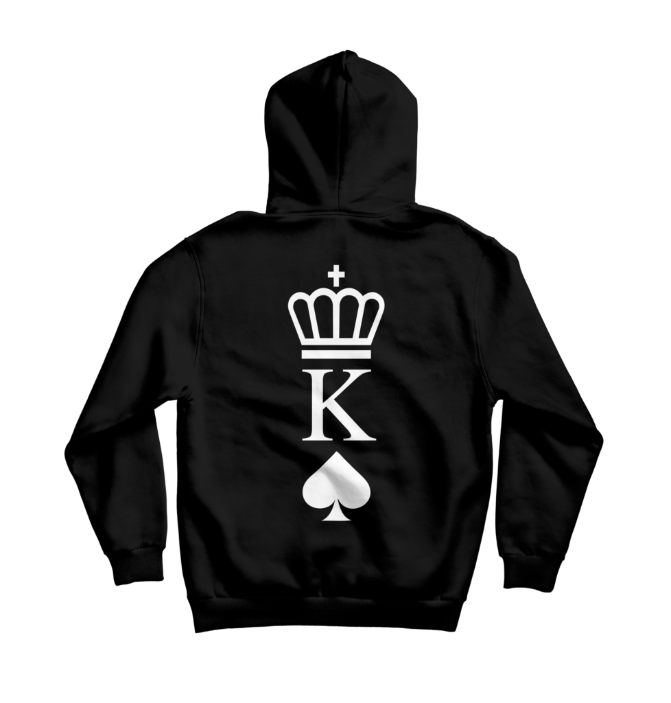 King Pullover schwarz / weiss Pik - CVLR